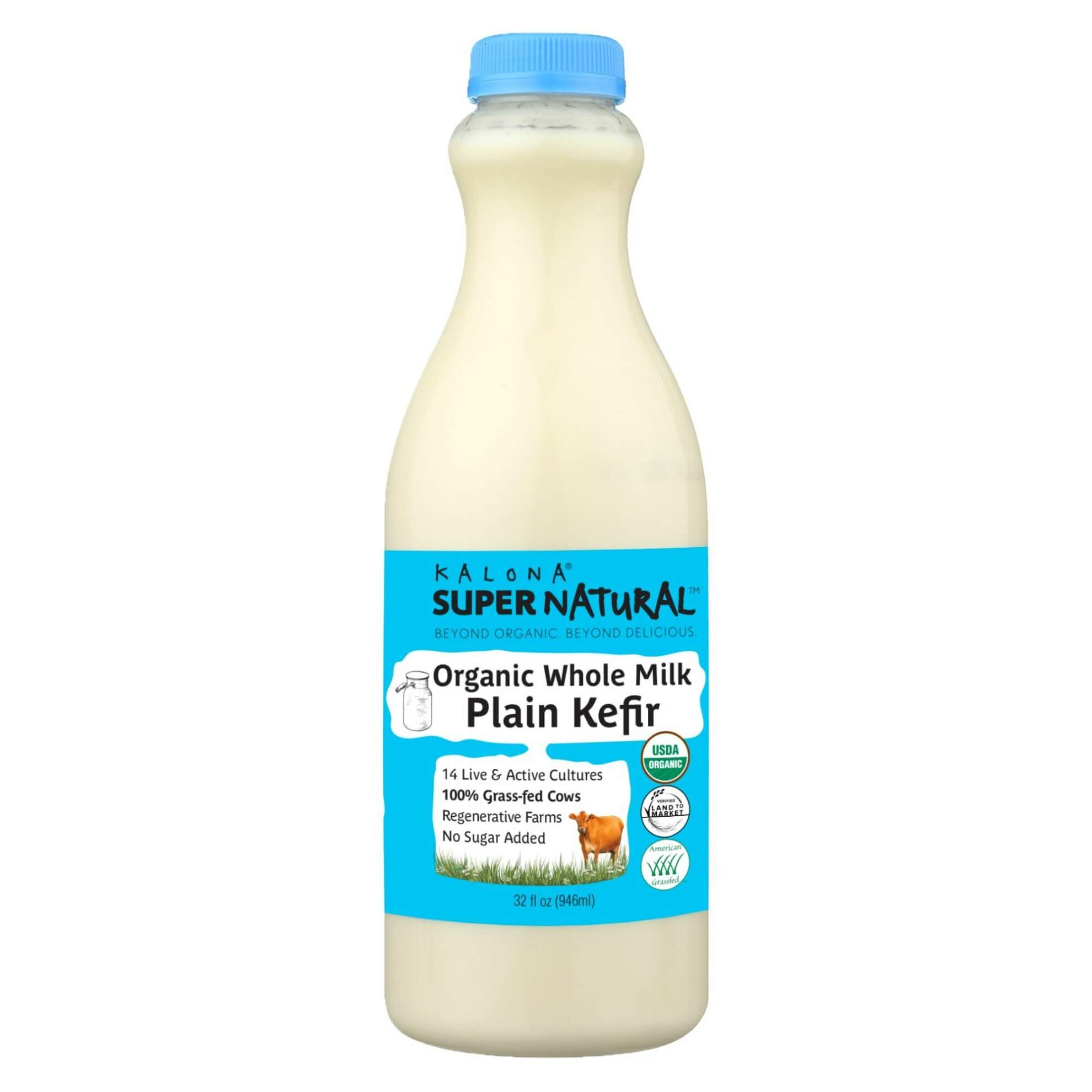 Organic Whole Milk Plain Kefir | Kalona SuperNatural